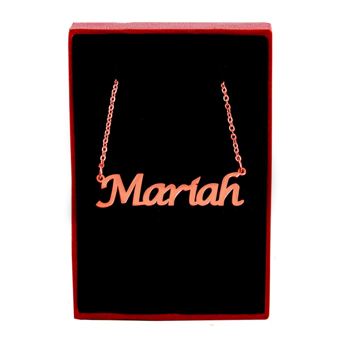 MARIAH - Personalized Name Necklace - 18ct Rose Gold/gold/silver - Free ...