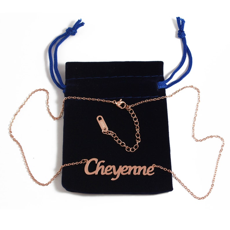 CHEYENNE Personalized Name Necklace 18k Rose Gold/gold Plated/silver ...