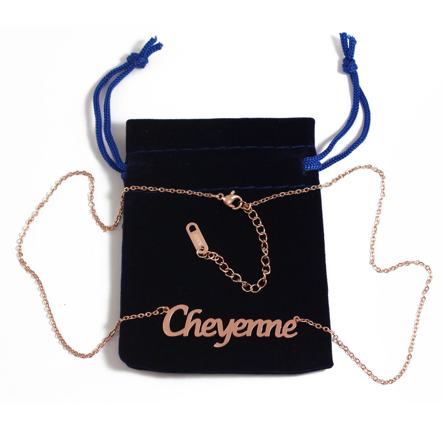 CHEYENNE Personalized Name Necklace 18k Rose Gold/gold Plated/silver ...
