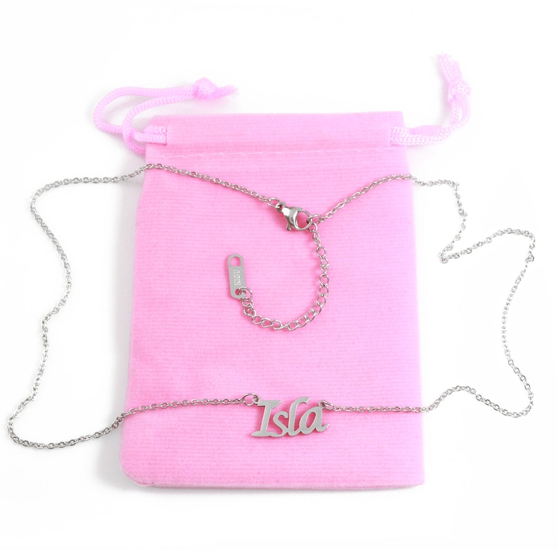 ISLA- Personalized Name Necklace - 18ct Rose Gold/gold/silver - Free ...