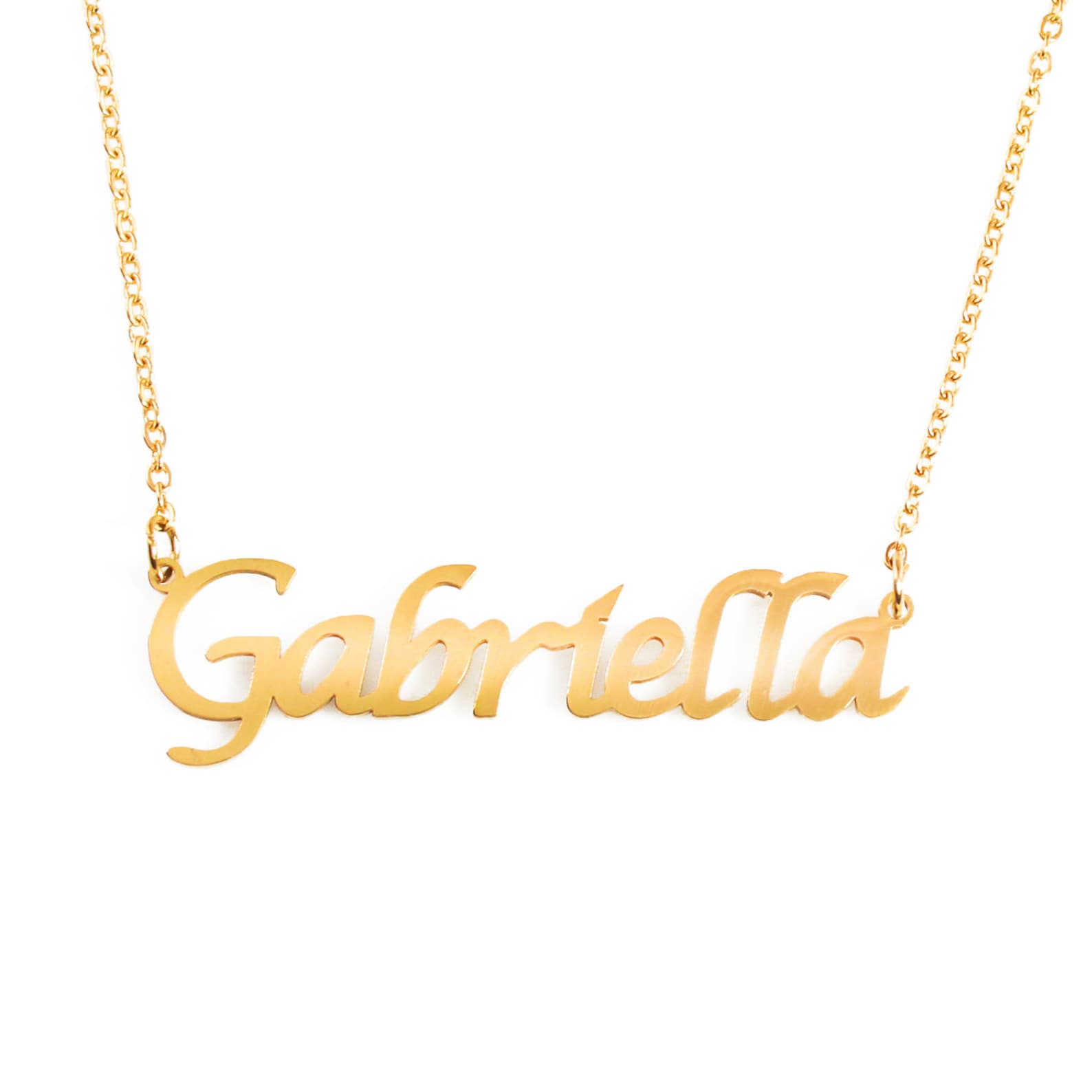 GABRIELLA Personalized Name Necklace 18ct Rose Gold/gold/silver Free ...