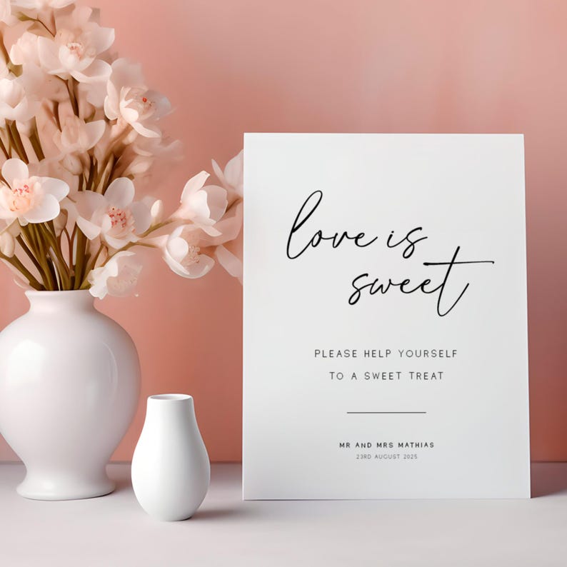 Confetti Wedding Sign - Etsy