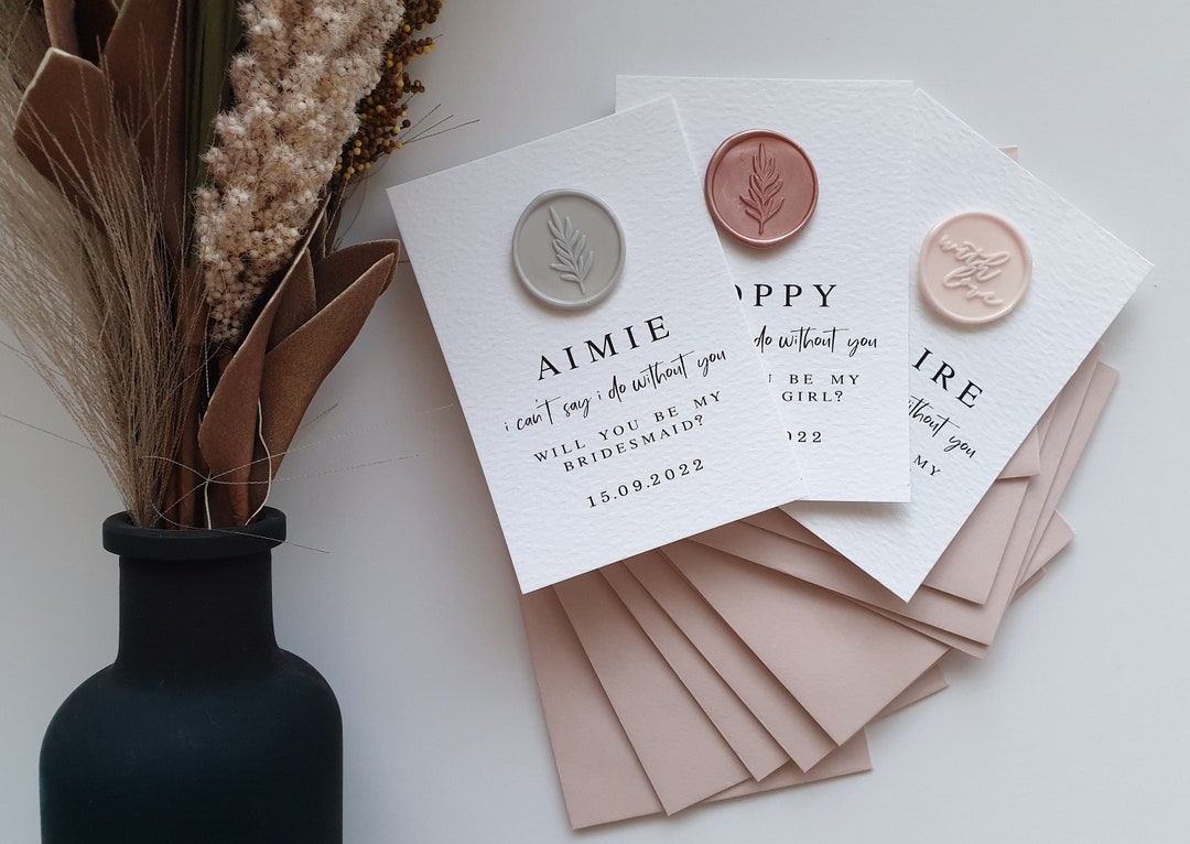 Proposal Cards A7 Mini Will You Be My Bridesmaid Etsy Uk