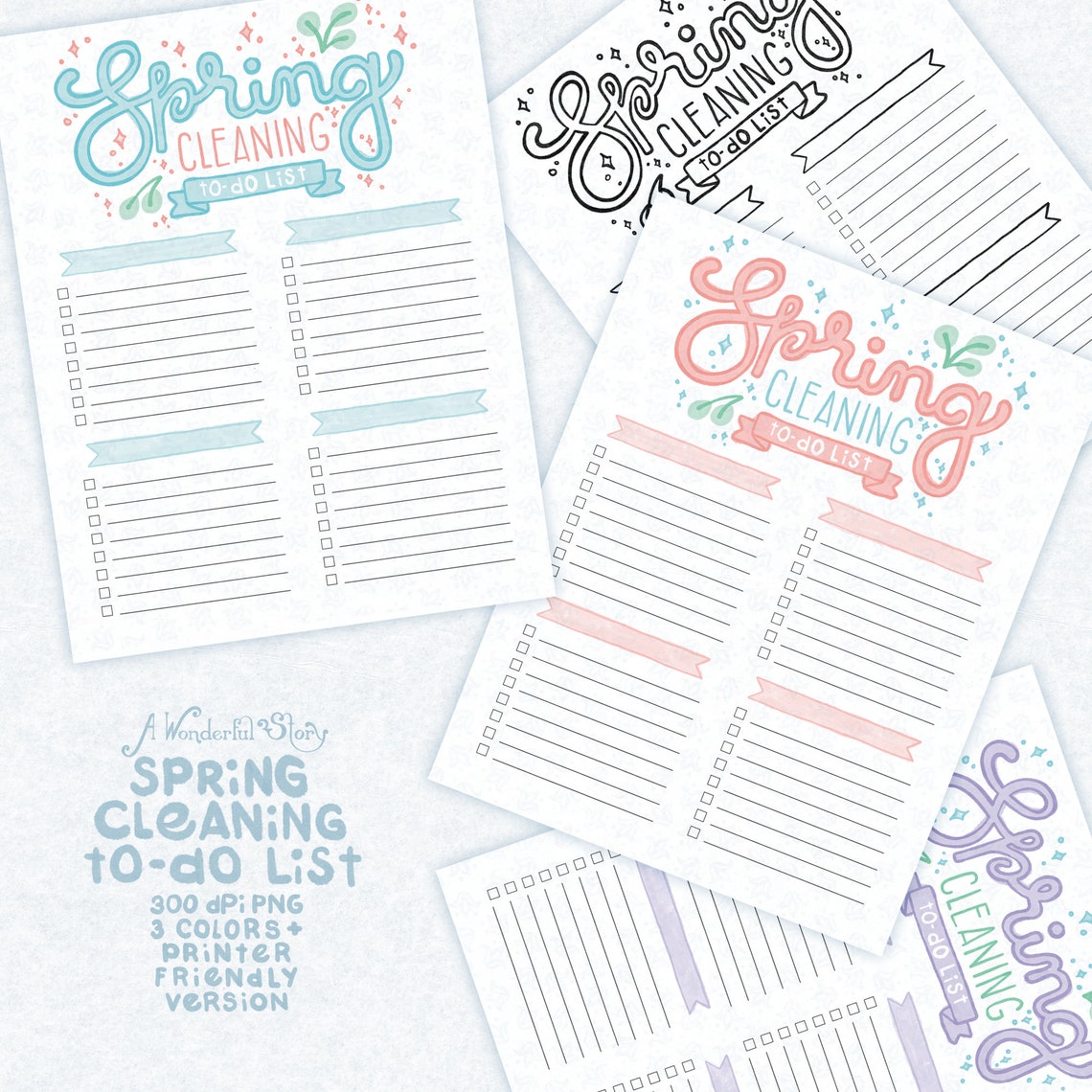 Spring Cleaning To-do List Printable, Seasonal Cleaning Checklist, Home ...
