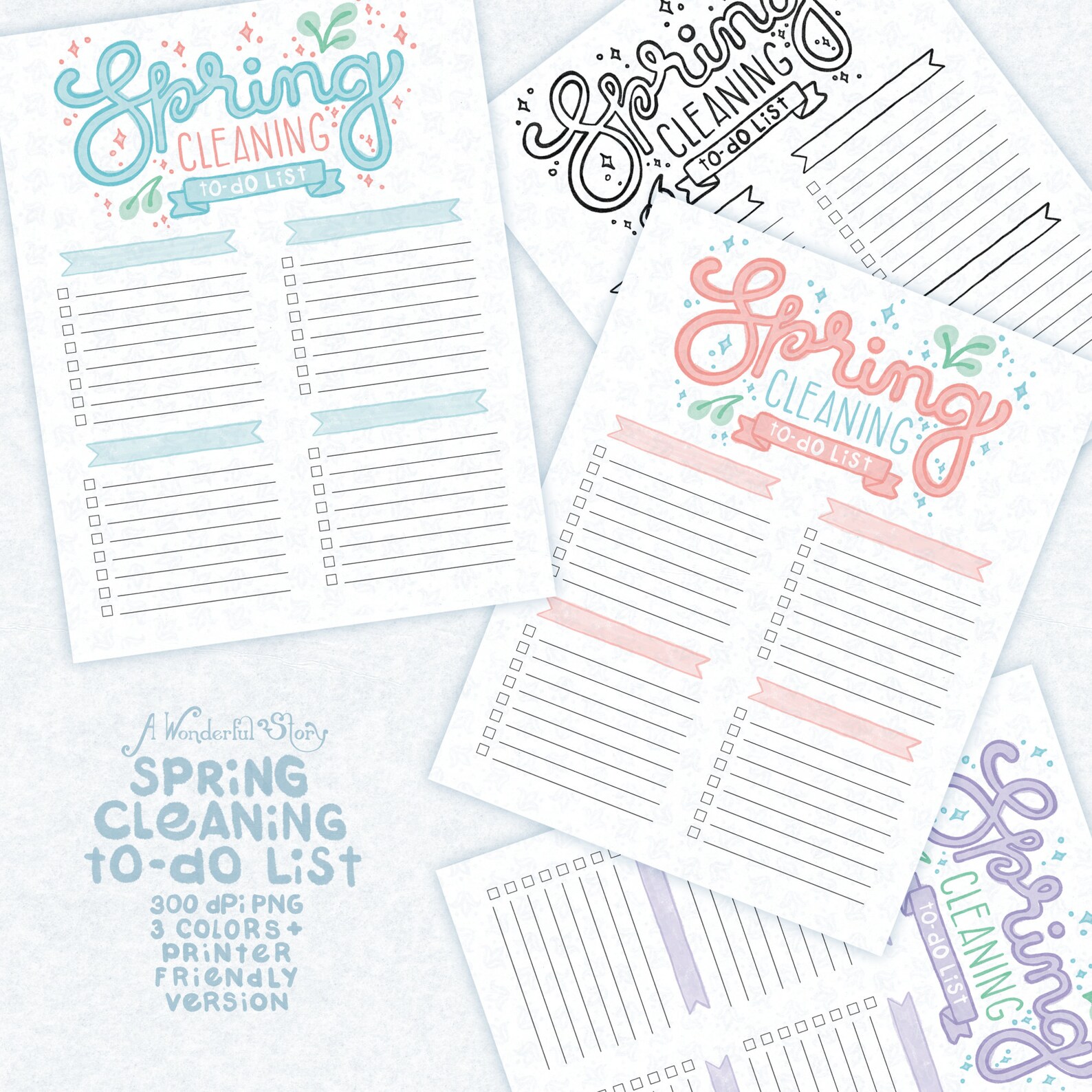 Spring Cleaning To-do List Printable, Seasonal Cleaning Checklist, Home ...
