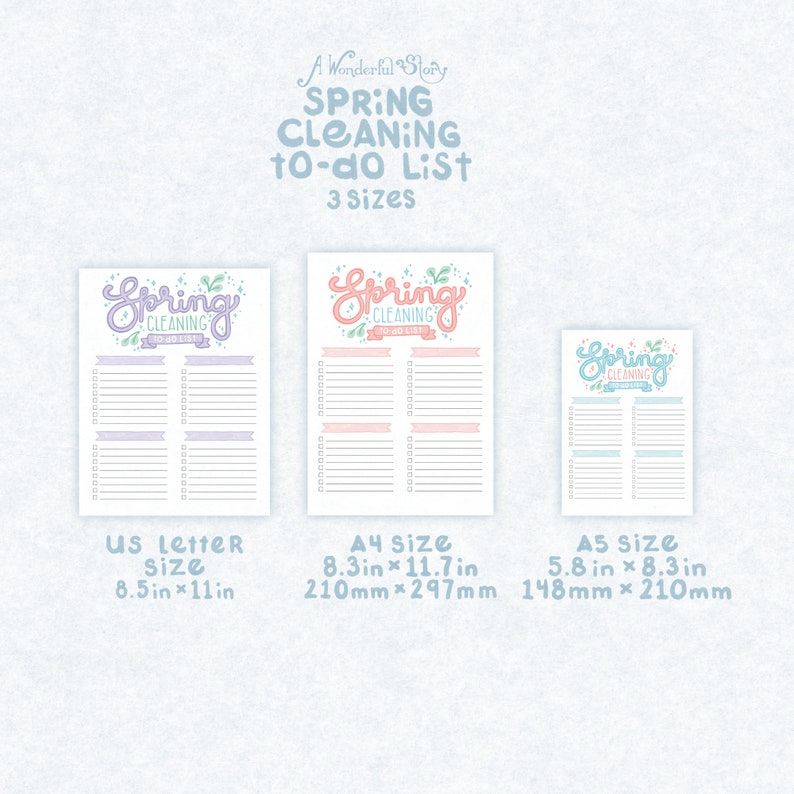 Spring Cleaning To-do List Printable, Seasonal Cleaning Checklist, Home ...