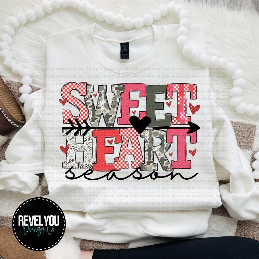 Sweetheart Season Black - PNG DOWNLOAD - Etsy