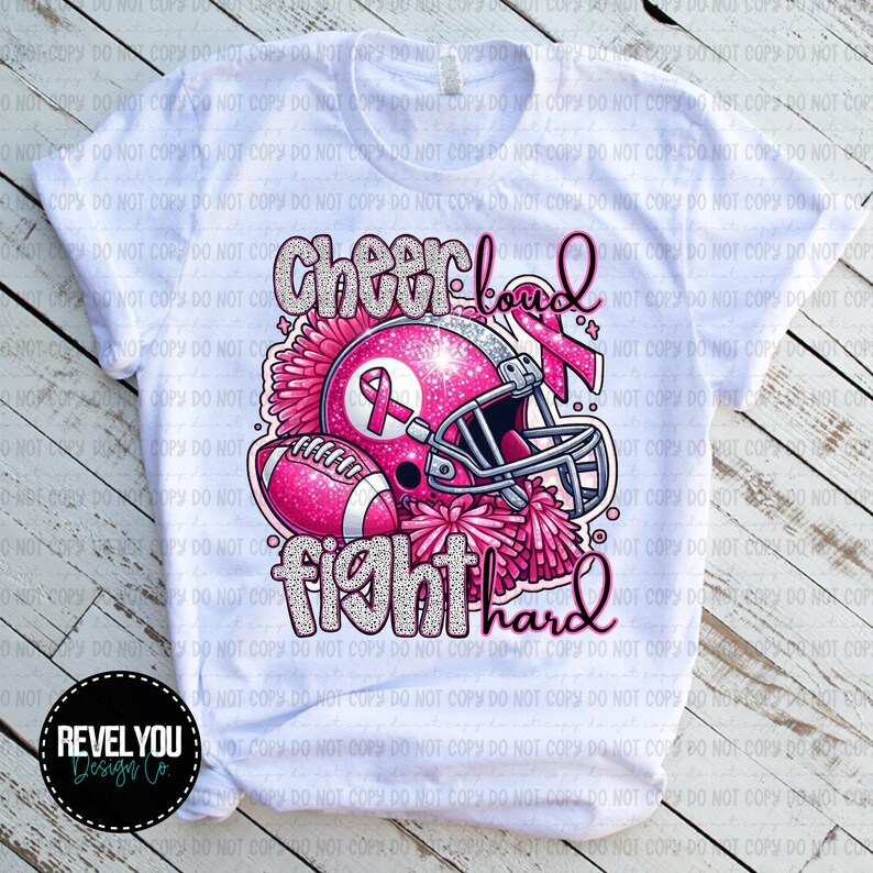 Cheer Loud Fight Harder - PNG DOWNLOAD - Etsy