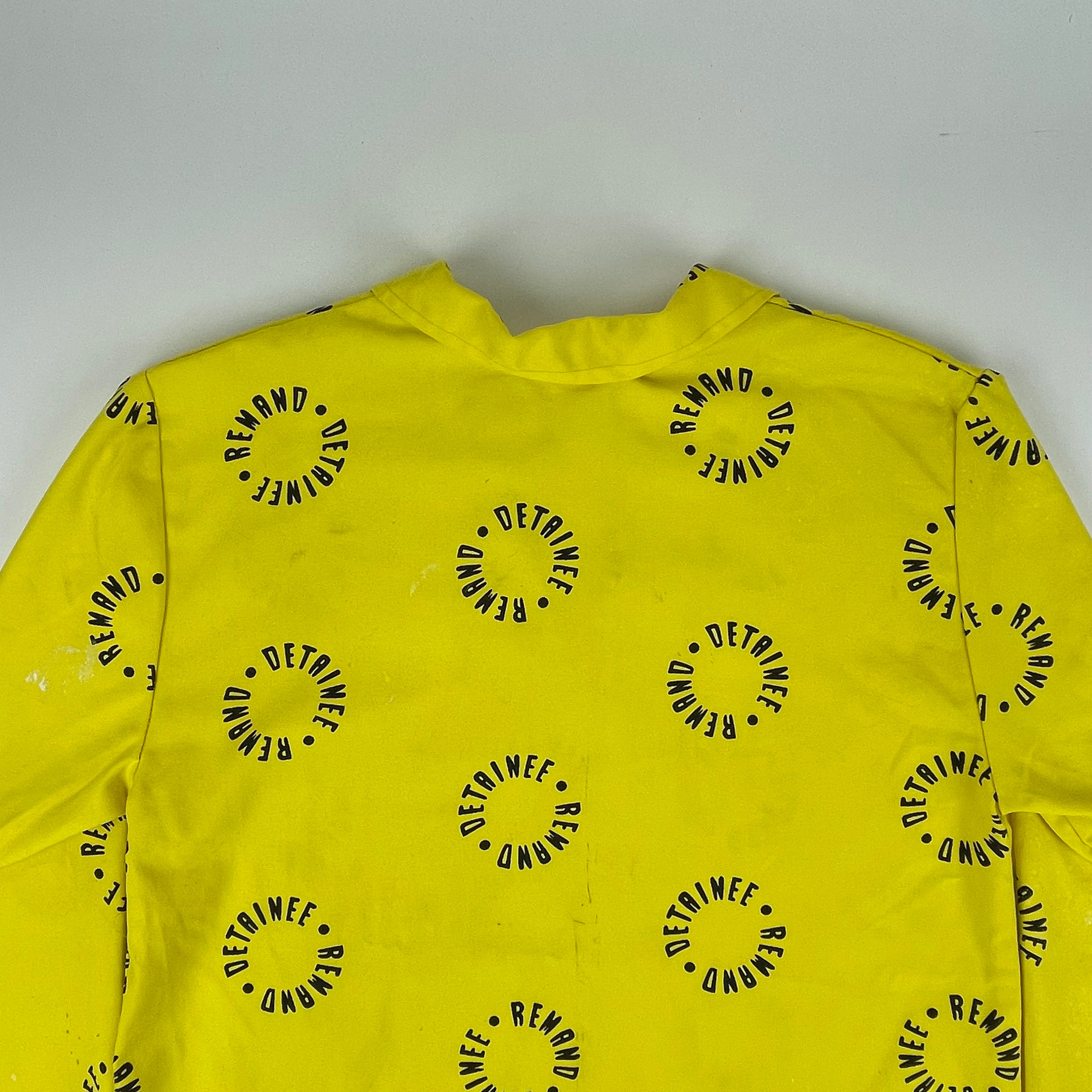 2000's South African Prison Smock Shirt Yellow Black - Etsy