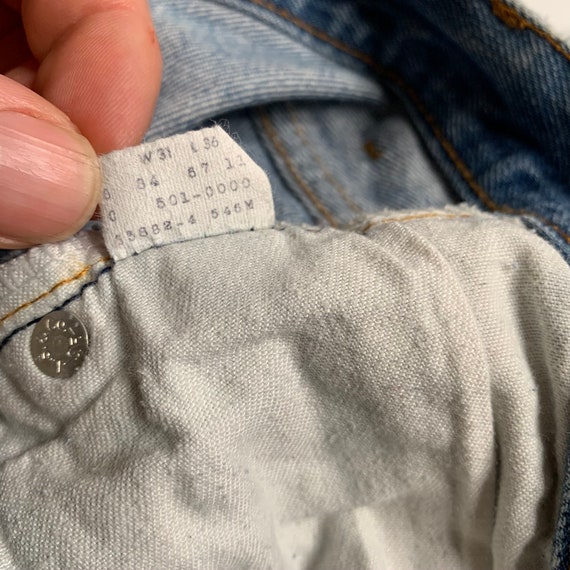 1980's Vintage Levis 501 Denim Jeans Distressed Patched 28 1980's Vintage Levis 501 Denim Jeans Distressed Patched 28