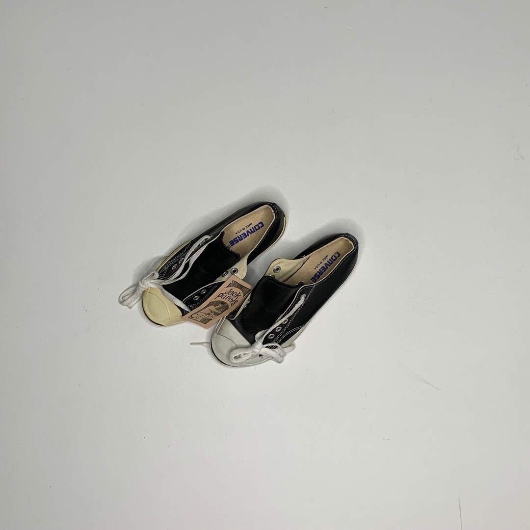 1990's Vintage Converse Jack Purcell Low Top Shoe Deadstock Black ...