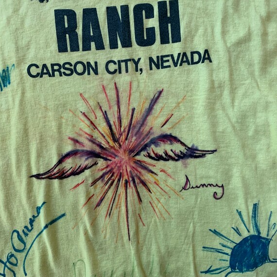 1980's Vintage Moonlight Bunny Ranch Souvenir shirt S… - Gem