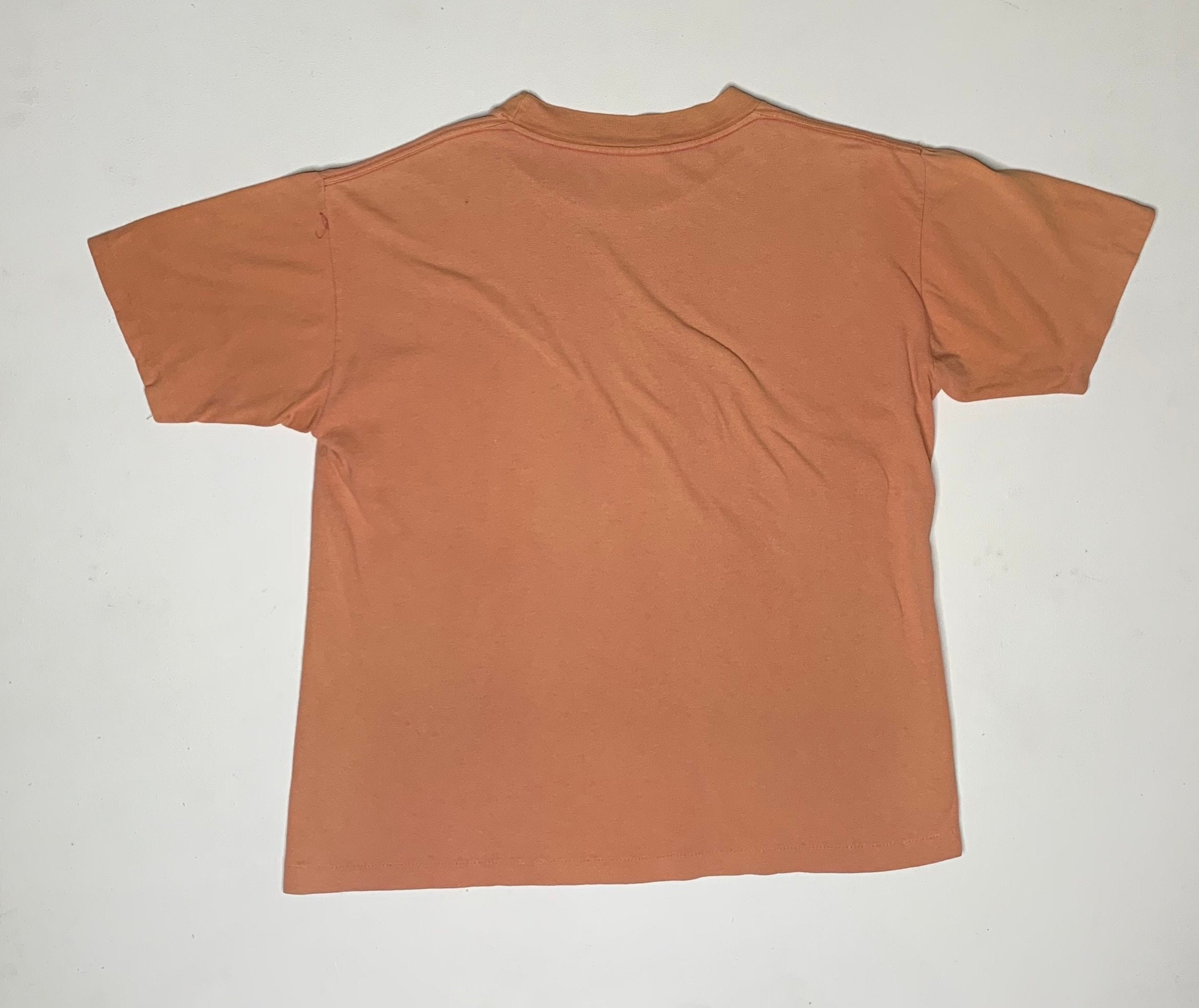 1970's Vintage Blank T Shirt Pail Coral Medium Distressed - Etsy