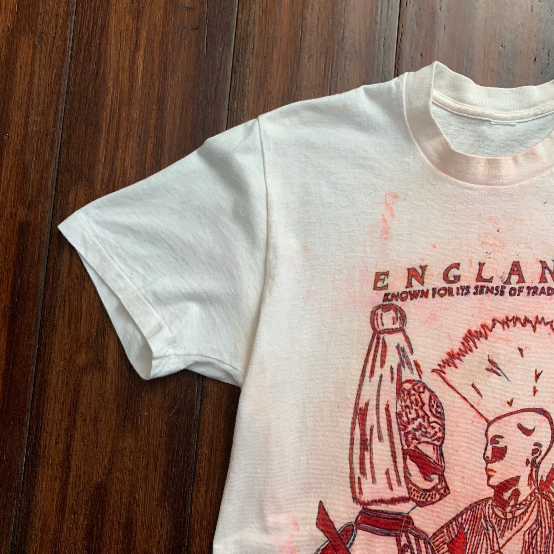 1980's Vintage Hand Drawn Punk Rock Mohawk T Shirt - Etsy