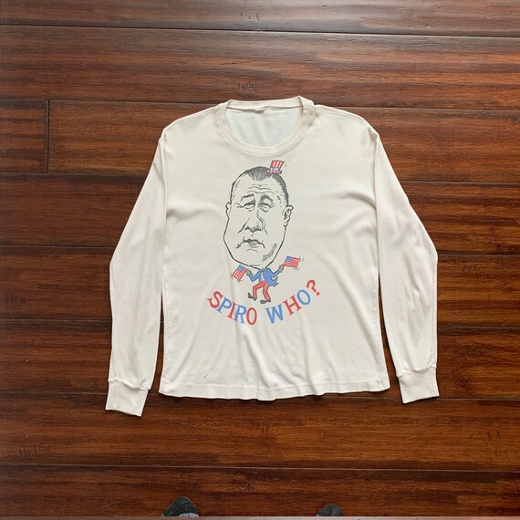 1970's Spiro Agnew Character Long Sleeve T Shirt Spiro Who | Etsy