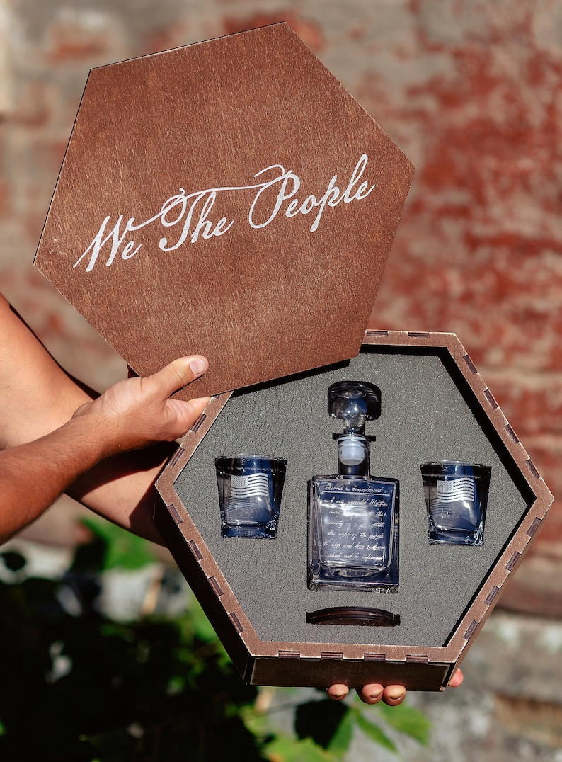 American Constitution Gift, We the People, Christmas Gift, Whiskey ...