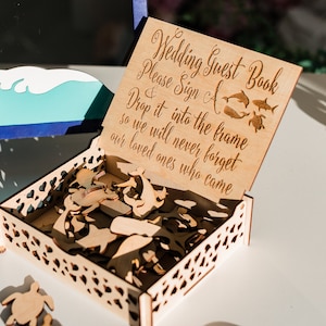 Nautical Guest Book, Shark Guestbook, Wedding Guest Book, Marine Guest ...