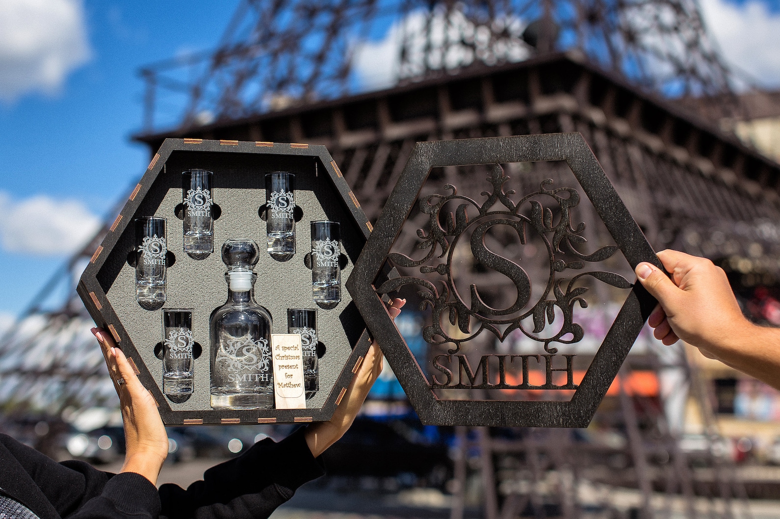 Shot Glasses Tequila Decanter Set Vodka Glass Set Custom - Etsy