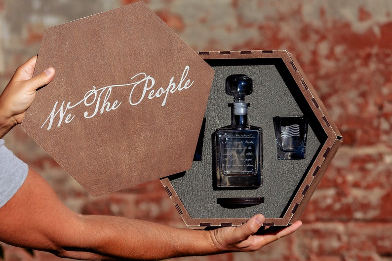 American Constitution Gift, We the People, Christmas Gift, Whiskey ...
