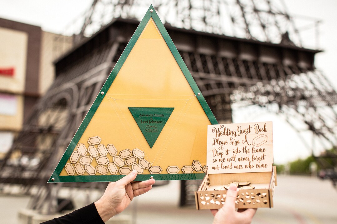 Triangle Guest Book, Wedding Guestbook, Custom Guest Book, Guestbook ...