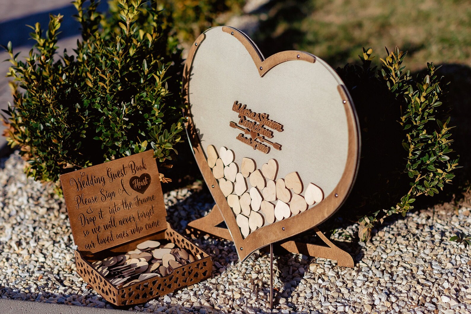 Heart Shape Wedding Guest Book Wedding Guest Book - Etsy