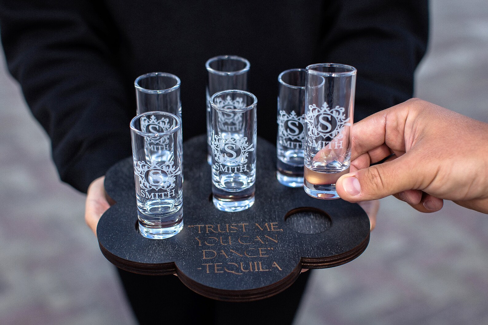 Shot Glasses Tequila Decanter Set Vodka Glass Set Custom - Etsy
