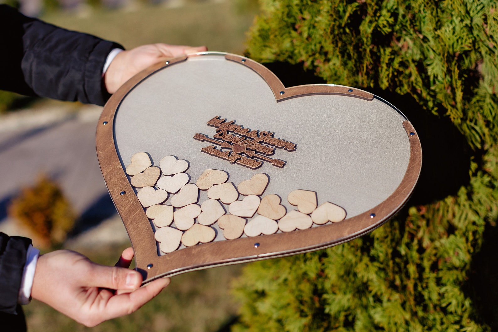 Heart Shape Wedding Guest Book Wedding Guest Book | Etsy