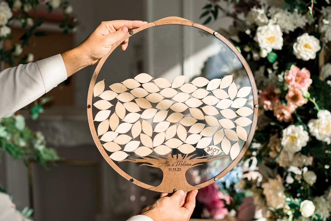 Guest Book Tree, Wedding Guest Book, Rustic Guest Book, Custom Guest ...