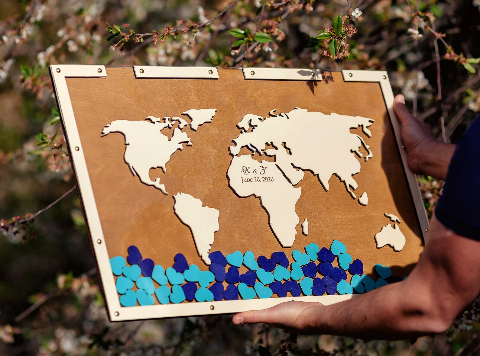 World Wall Map Modern Home Decor Wedding Guest Book Wedding - Etsy