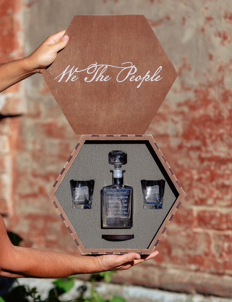 American Constitution Gift, We the People, Christmas Gift, Whiskey ...