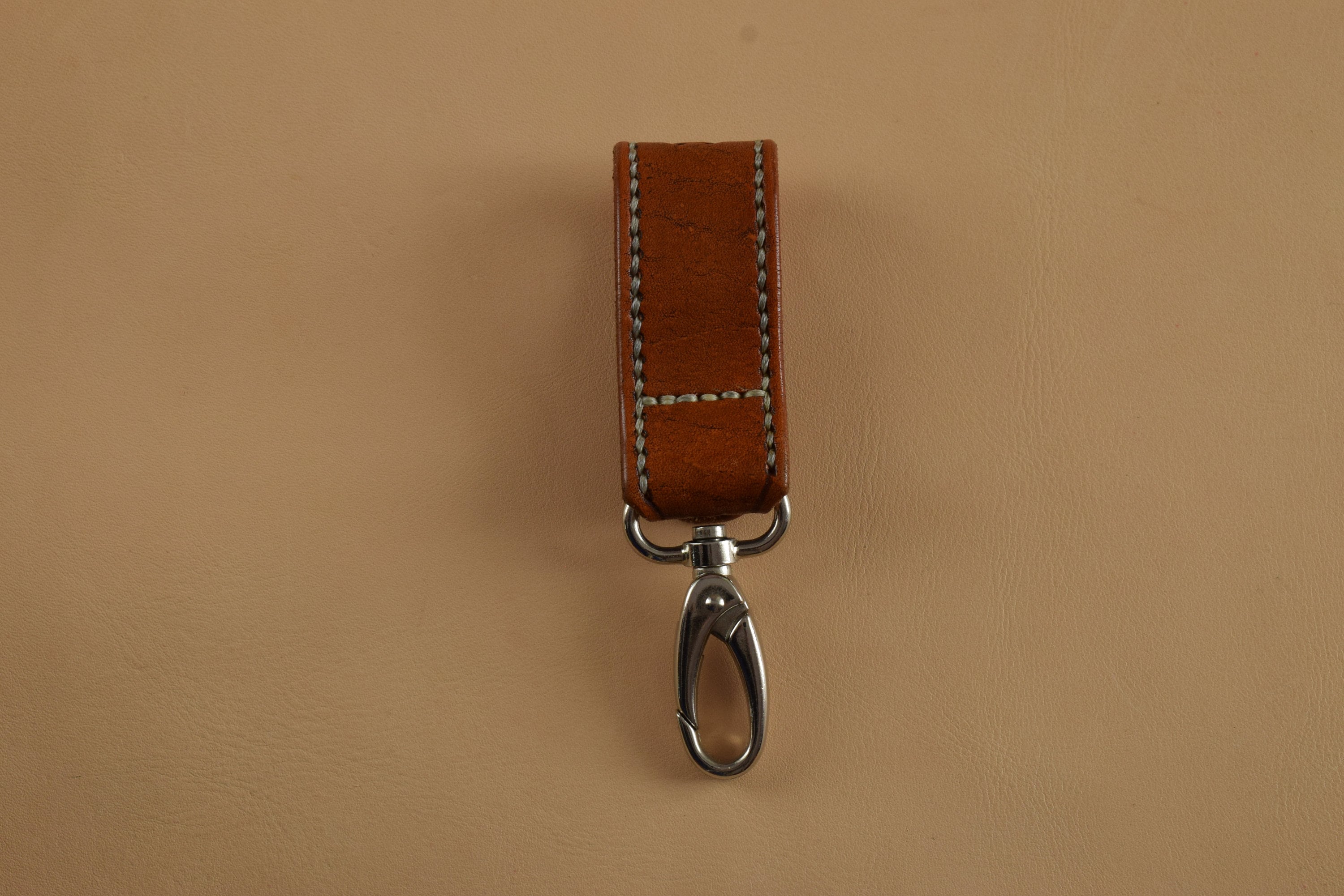 Handmade Leather Keychain - Etsy