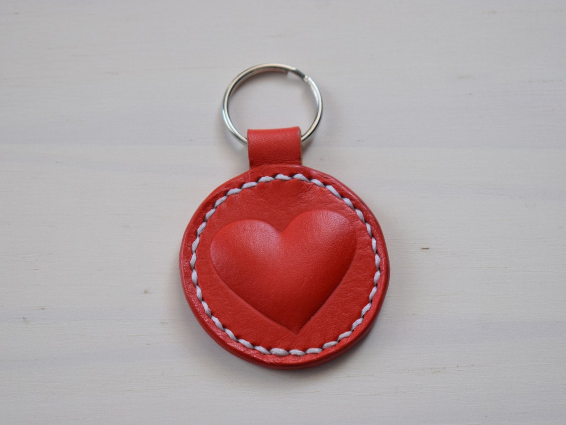 Red Heart Keychain.valentines Gift. - Etsy