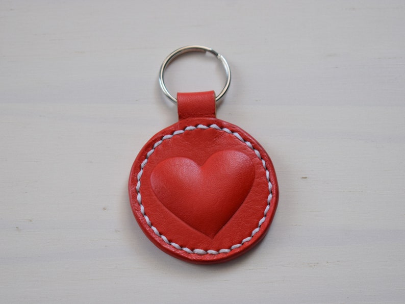 Red Heart Keychain.valentines Gift. - Etsy