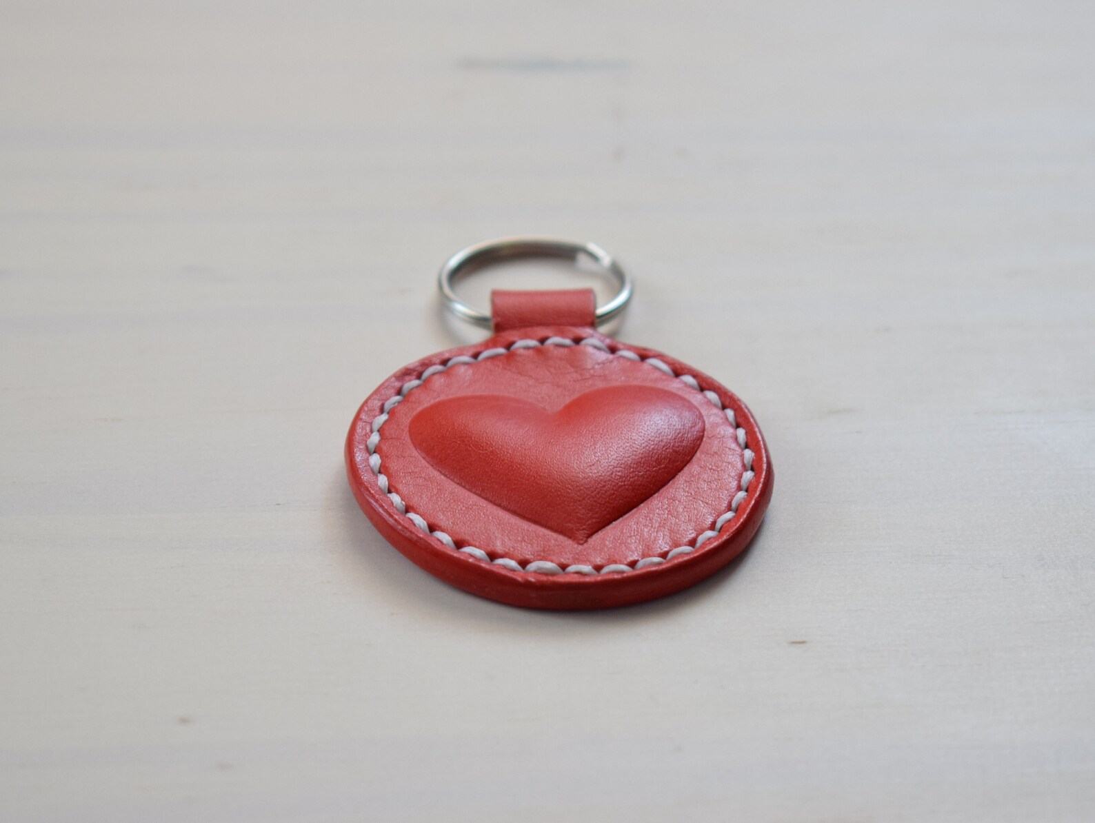 Red Heart Keychain.valentines Gift. - Etsy