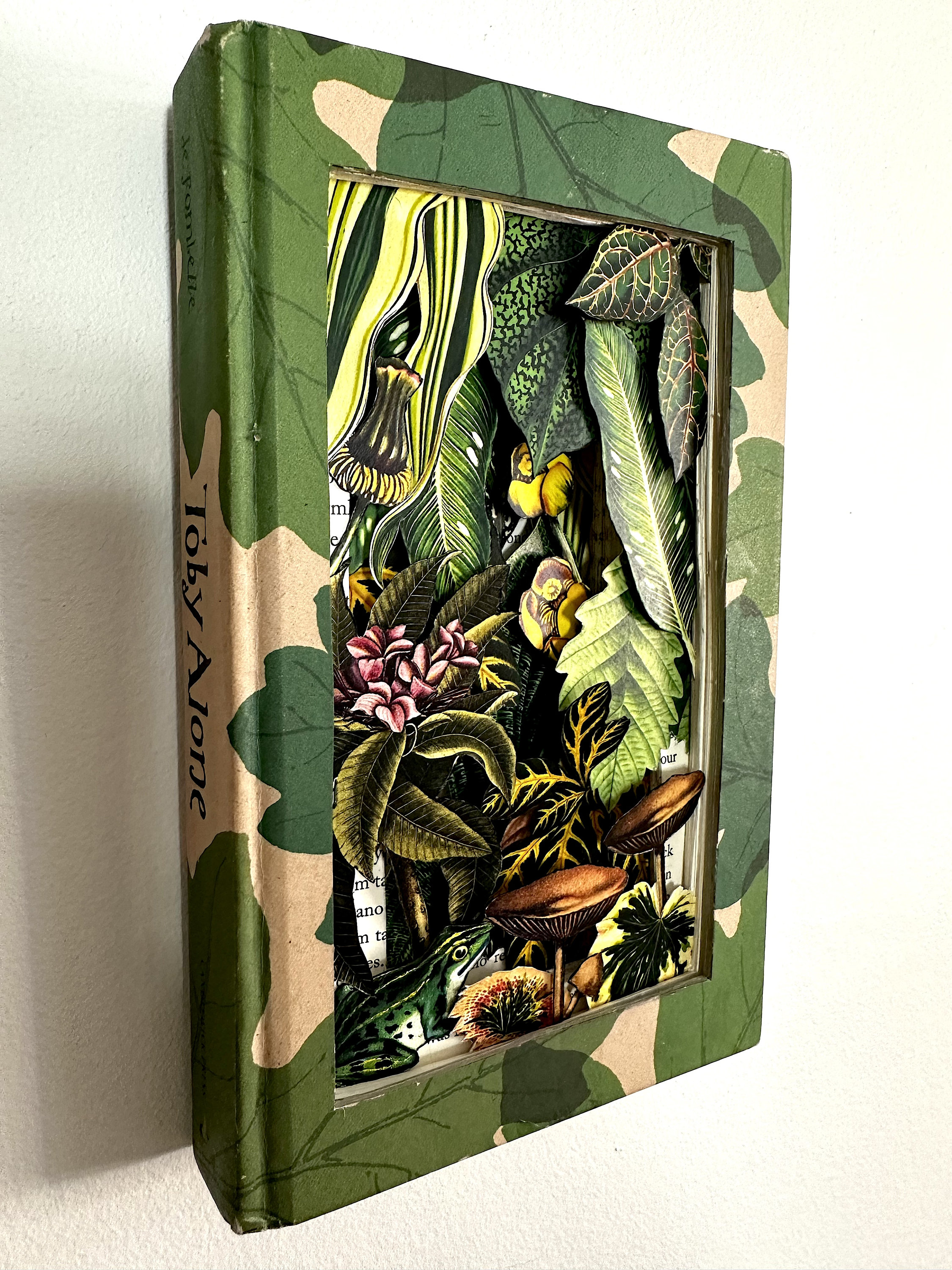 Toby Alone Book Art Sculpture Wall Art 3D Book Shadowbox Diorama Book ...