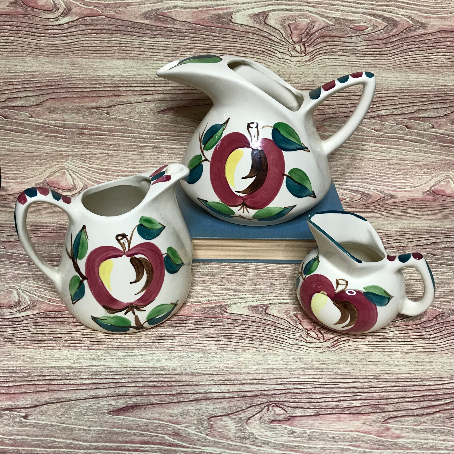 Vintage Purinton Pottery Apple Large Pitcher Large Purinton Apple Slip ...
