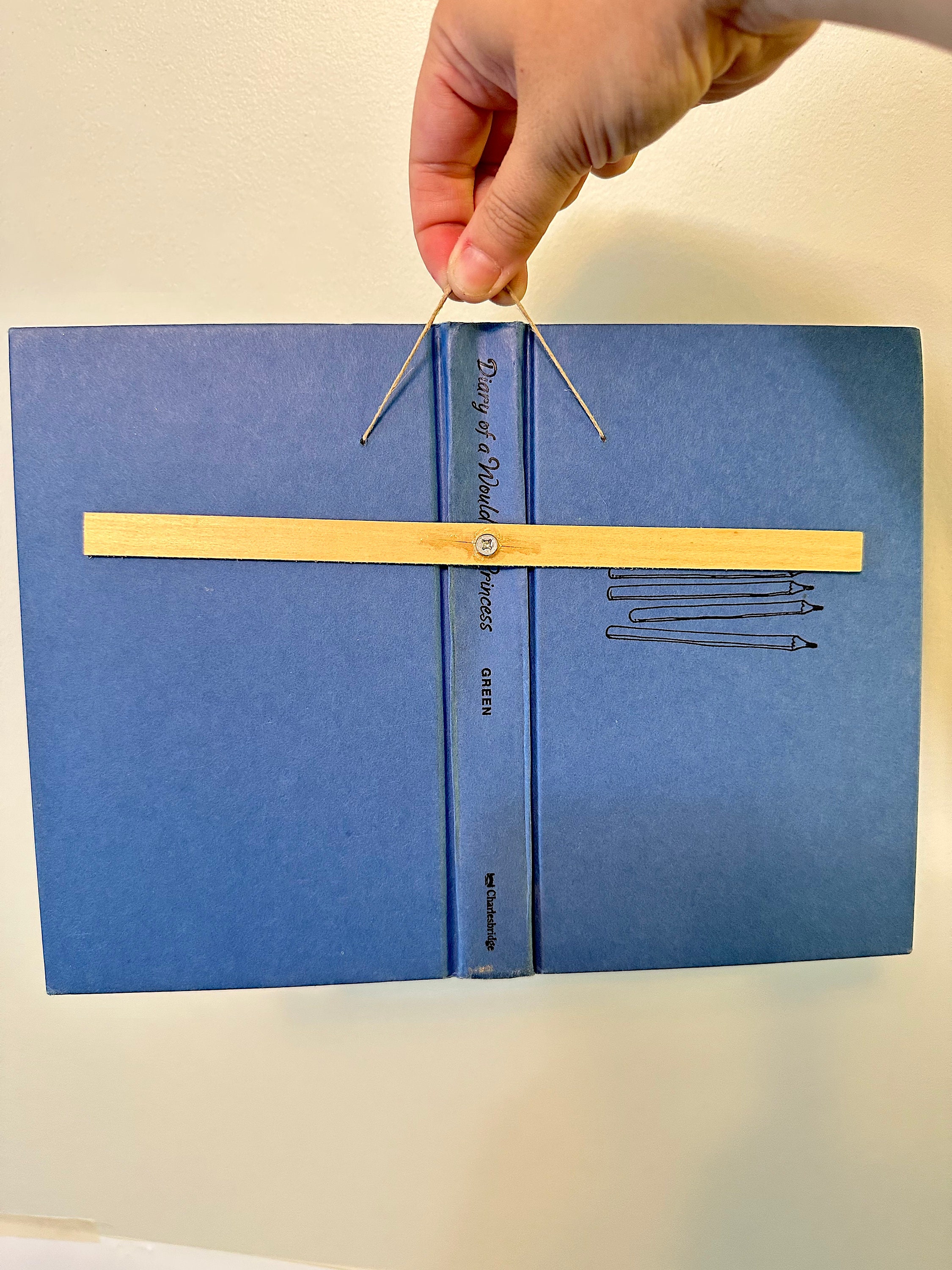 Shades of Pink and Blue Book Art Sculpture Art Deco Folded Book Wall ...