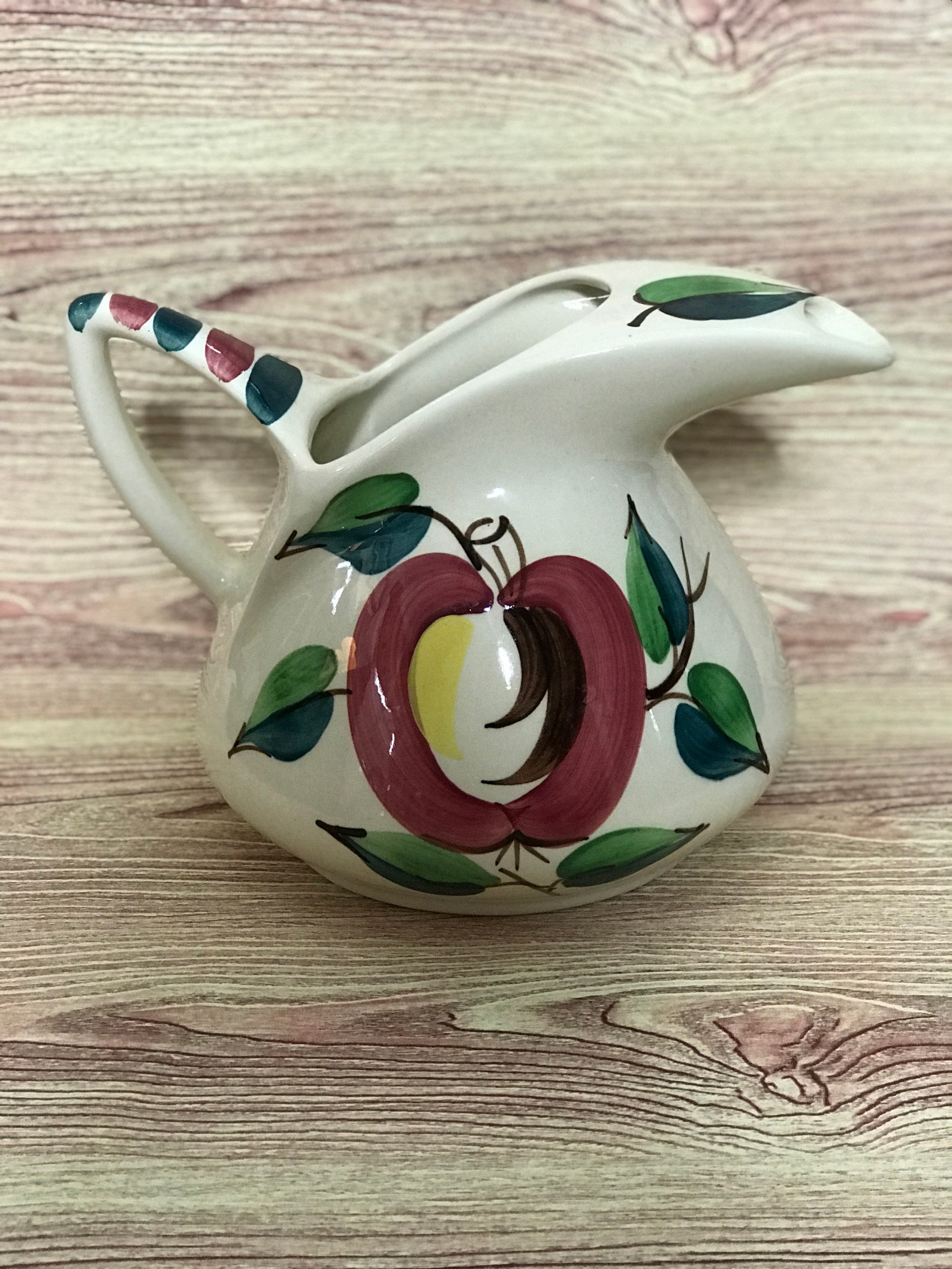 Vintage Purinton Pottery Apple Large Pitcher Large Purinton Apple Slip ...