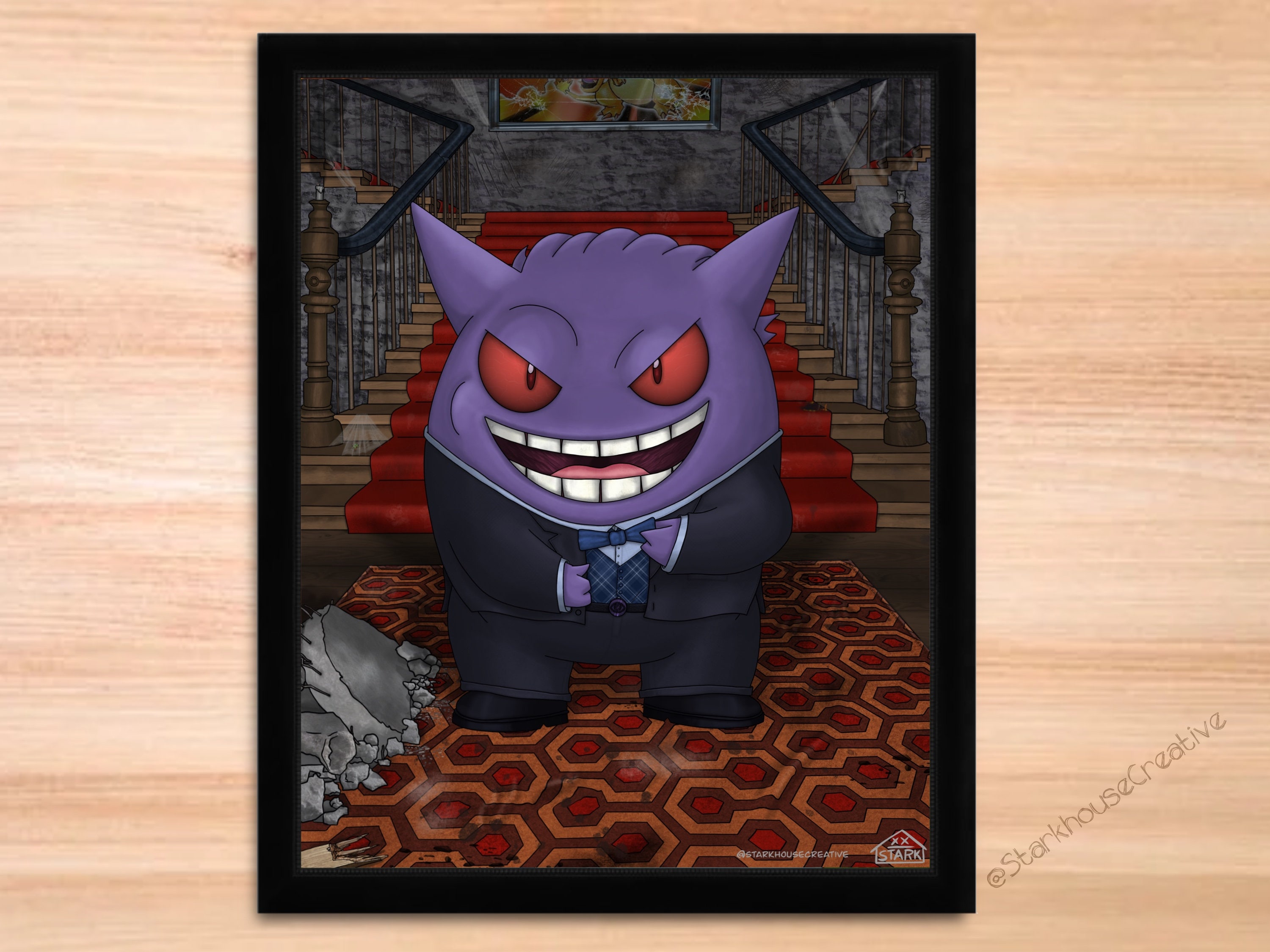 Gengar in Suit Pokémon Art Print - Etsy