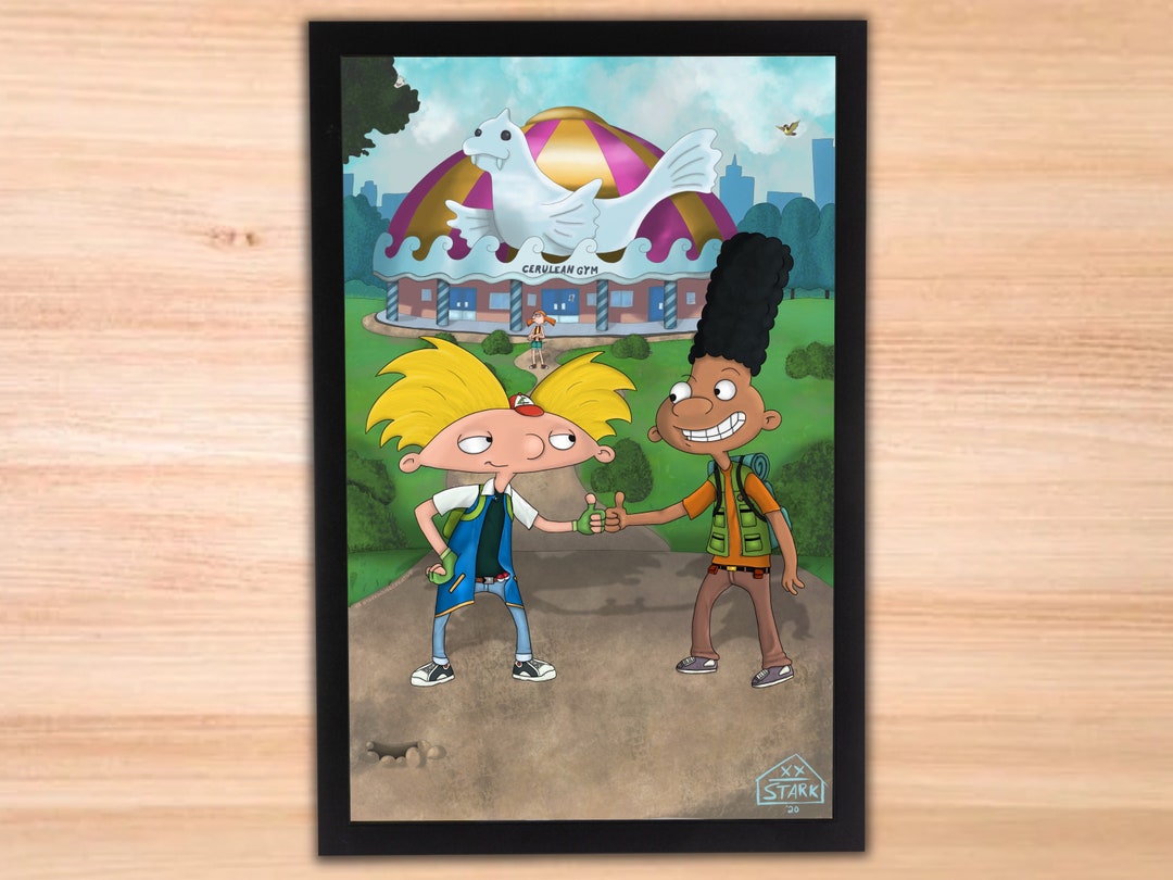 Hey Arnold and Gerald as Ash Ketchum and Brock Art Print - Etsy