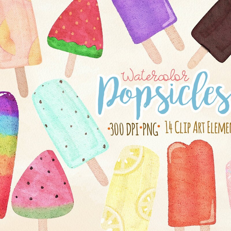 Popsicles Clip Art - Etsy