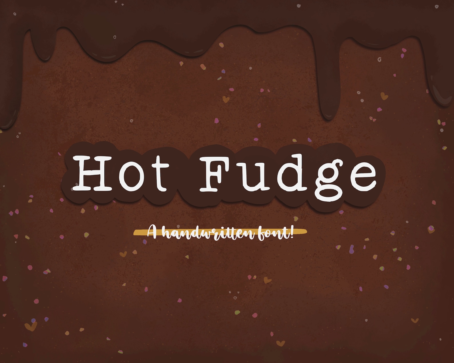Hot Fudge Handwritten Font Cute Font Handwritten Font - Etsy