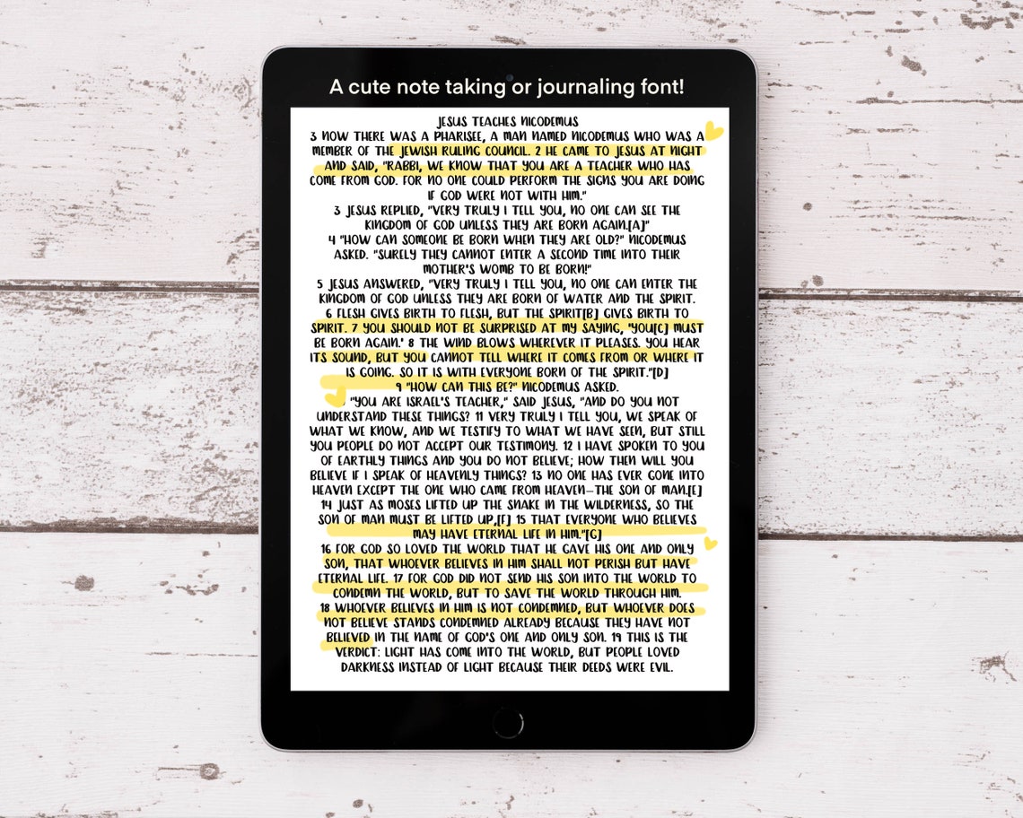 Strawberry Lemonade Handwritten Font Cute Font Handwritten - Etsy