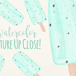 Watercolor Popsicles Clip Art, Cute Clip Art, Summer Clip Art, Popsicle ...