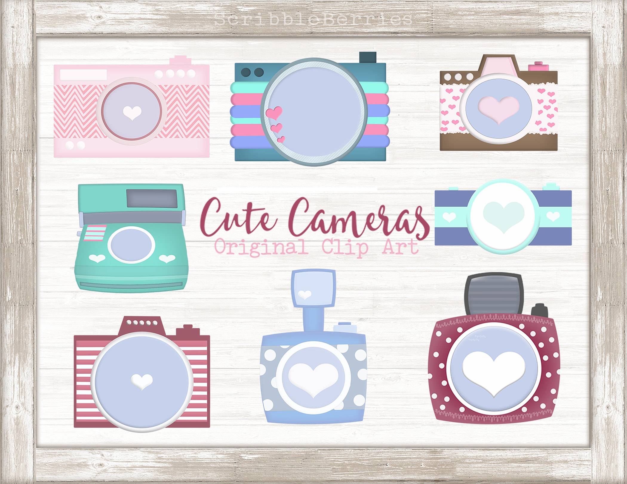 Cute Camera Clip Art Camera Clip Art Photography Clipart - Etsy