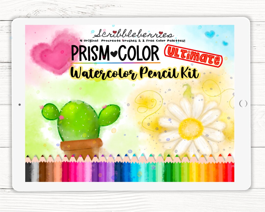 Procreate Watercolor Pencil Brushes, Watercolor Brushes, Procreate ...