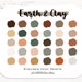 Earth & Clay Procreate Color Palette Colorful Palette Color - Etsy