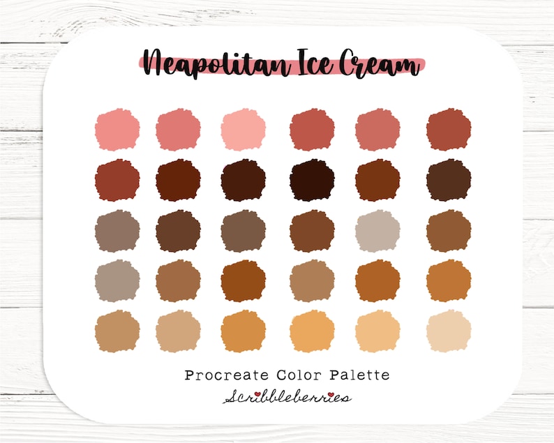 Neapolitan Color Palette, Colorful Palette, Color Palette, iPad Pro ...