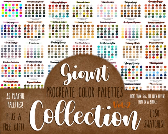 Procreate Color Palette Bundle Procreate Brushes Procreate | Etsy