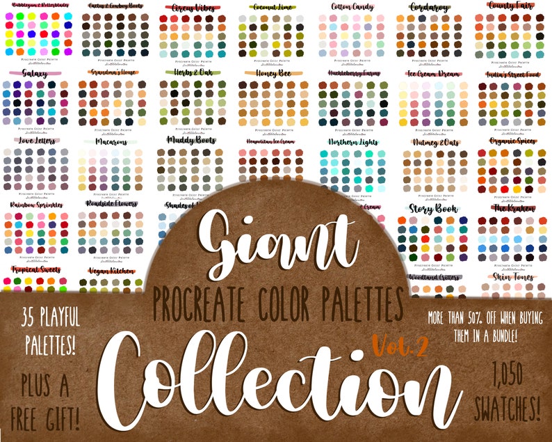 Procreate Color Palette Bundle Procreate Brushes Procreate | Etsy